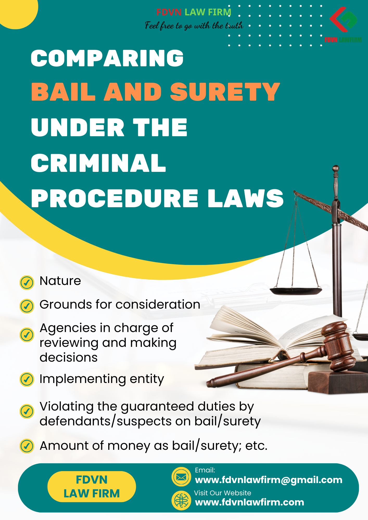 Comparing bail and surety under the criminal procedure laws