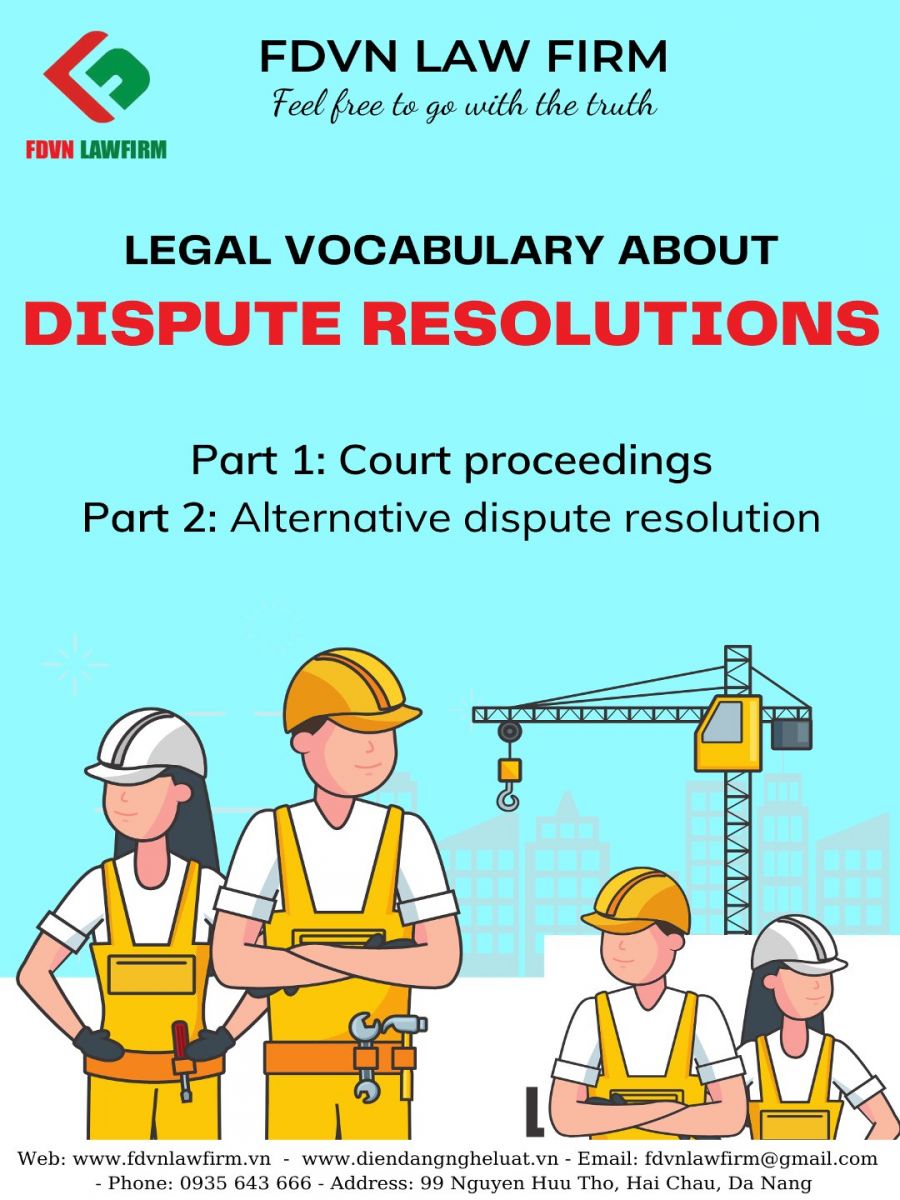 LEGAL VOCABULARY ABOUT DISPUTE RESOLUTION