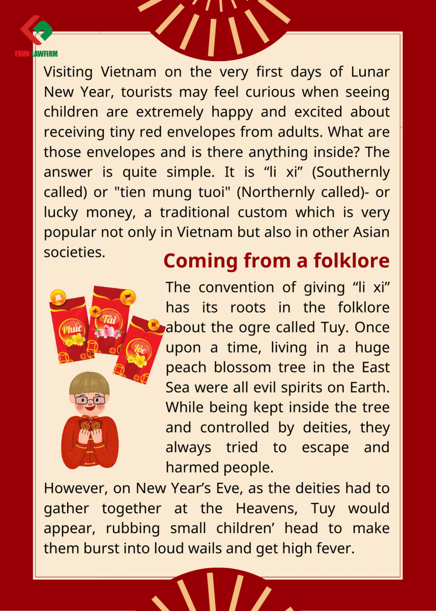 “LI XI” – LUCKY MONEY FOR TET