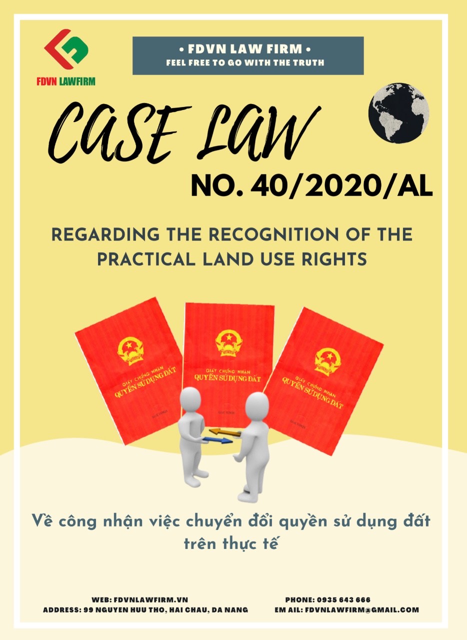CASE LAW NO.40/2021/AL REGARDING THE RECOGNITION OF THE PRACTICAL LAND ...