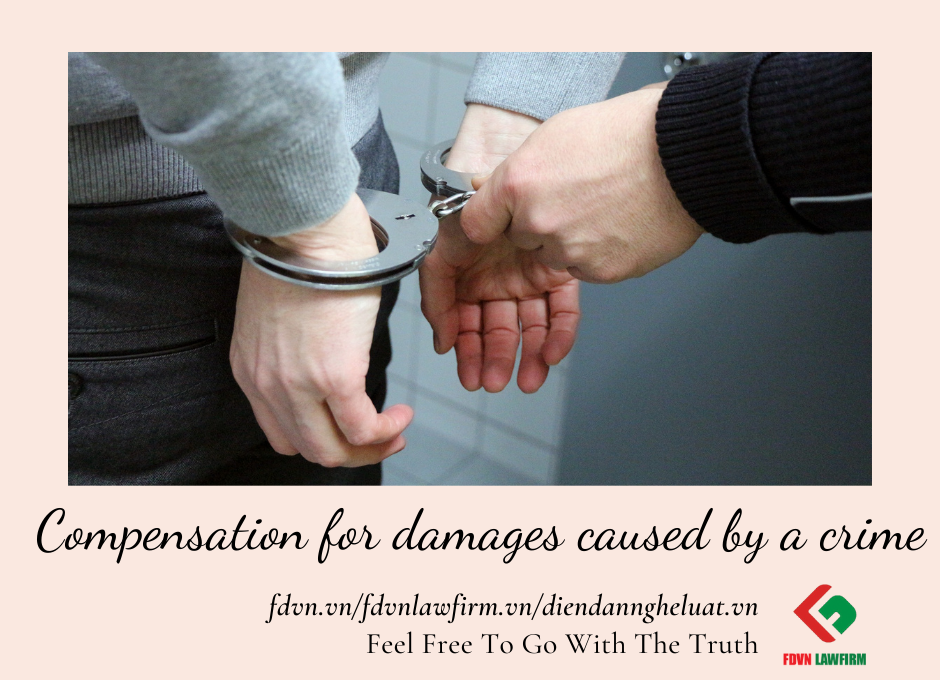 Compensation for damages caused by a crime