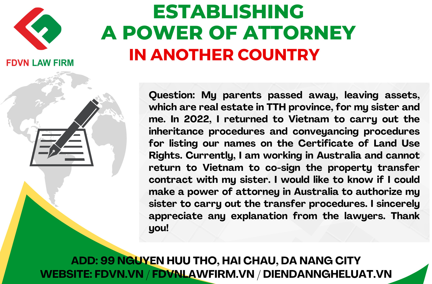 Establishing a Power of Attorney in another country